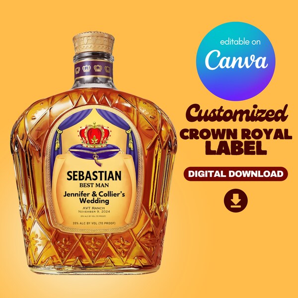 Crown Royal Label Digital - Etsy