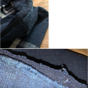Antique Indigo Japan Blue Color KASURI DENIM COLOR 43.7" / B-6 - Etsy