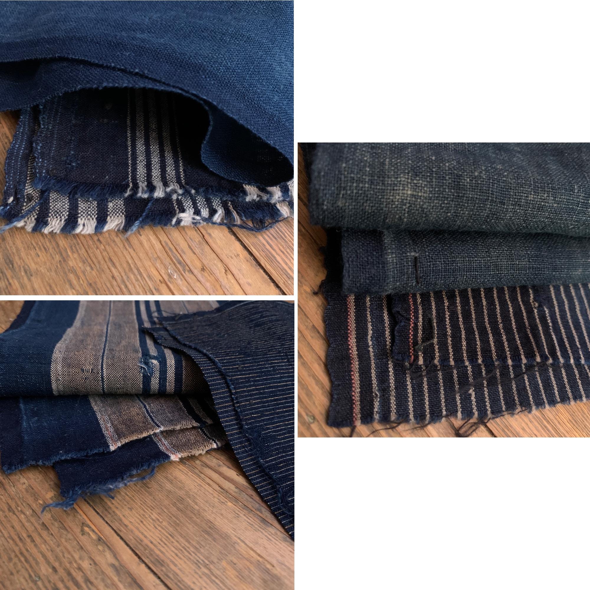 Lot of 6 Antique Vintage Indigo Boro Kimono Craft Fabric 83-L6 - Etsy