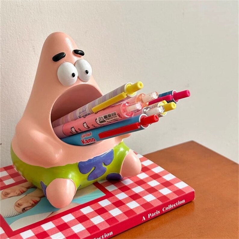 Spongebob Patrick Star Pen Holder, Makeup Brush Organizer Holder ...