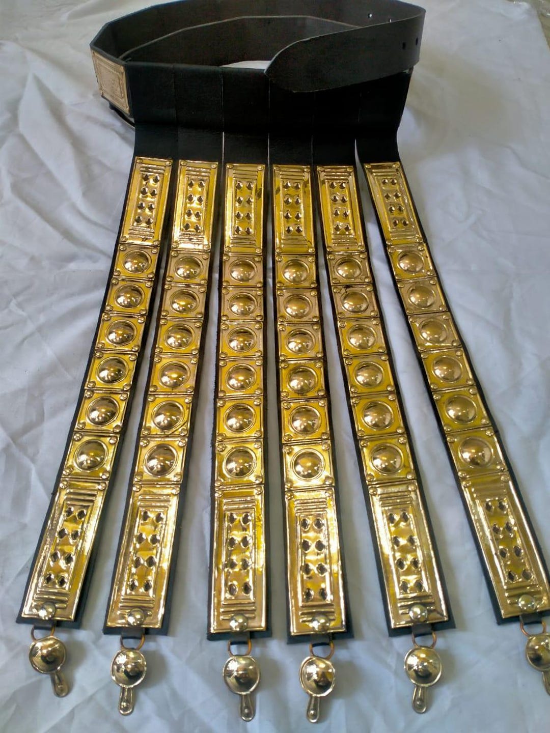 Roman Leather Apron Belt Brass Fittings - Wearable Costume Armor - Etsy
