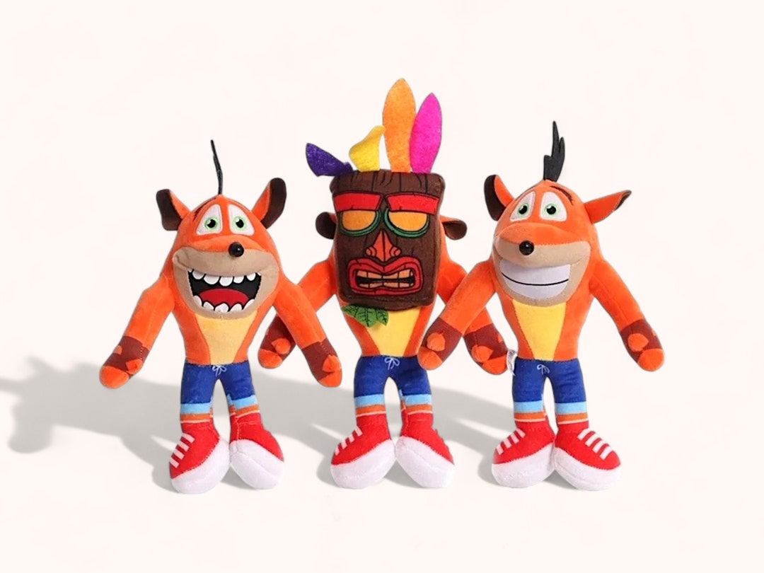 Crash Bandicoot Plush Stuffed Toys Crazy Trilogy Series Anime Figure ...