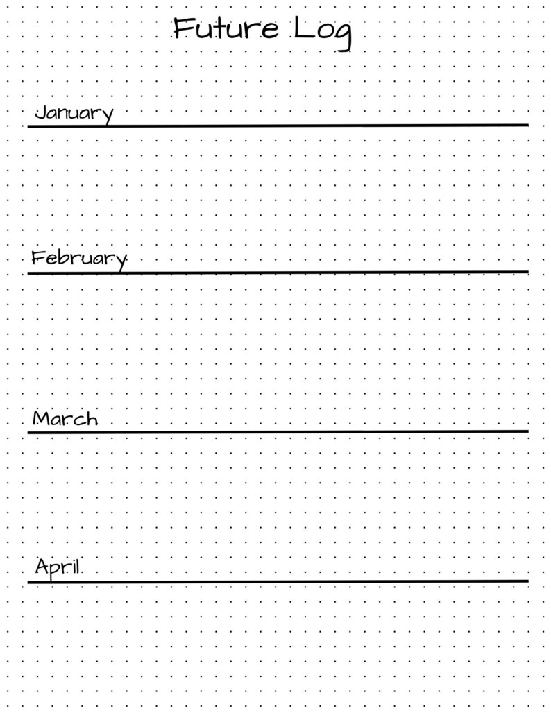 Printable and Editable Bullet Journal Template - Etsy