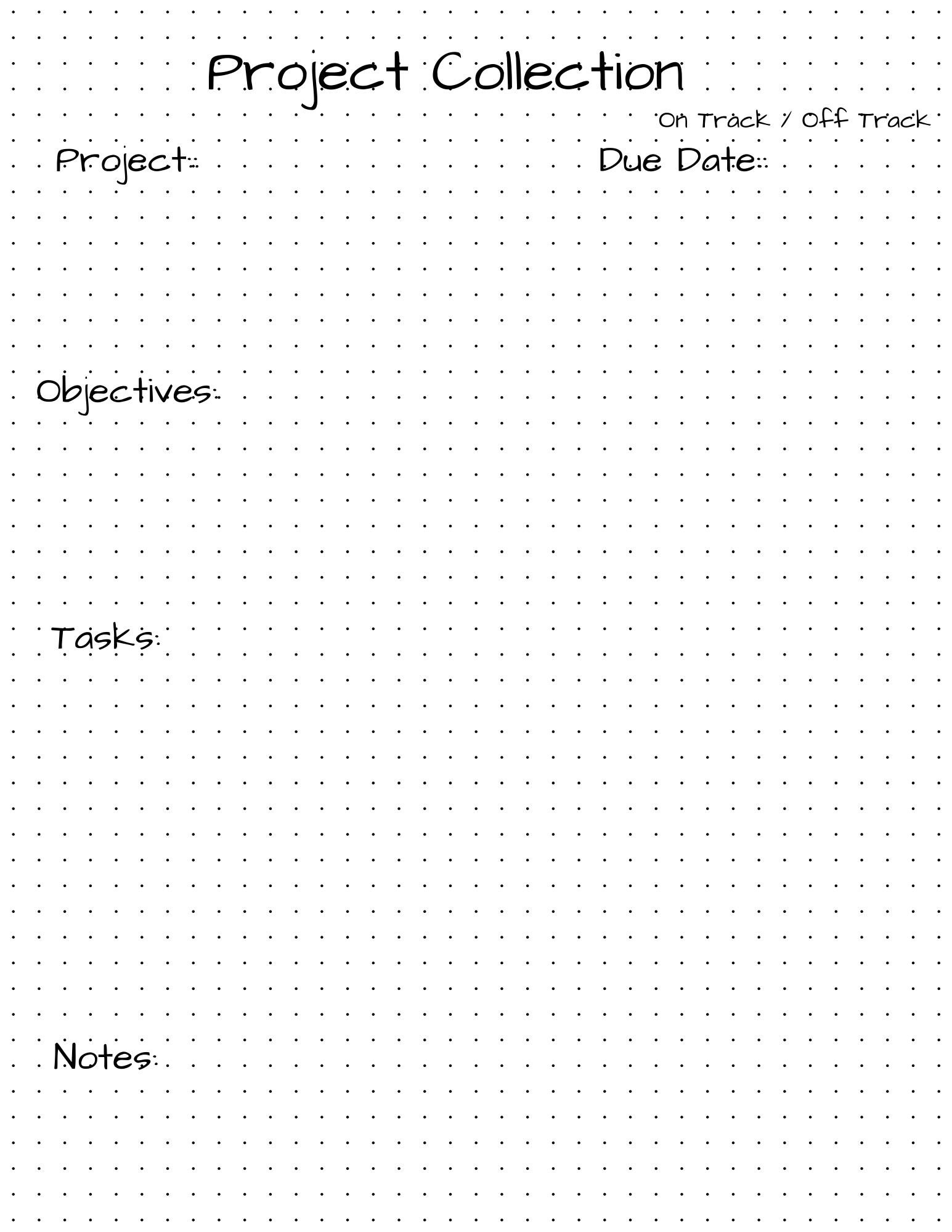 Printable and Editable Bullet Journal Template - Etsy