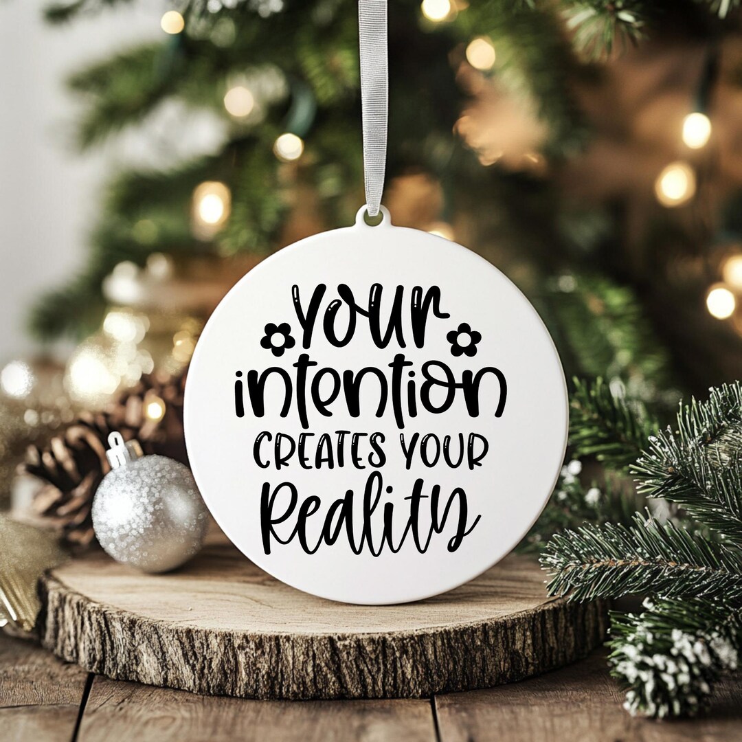 Manifestation Tree Ornament, Festive Tree Decor, High Vibes Decor ...