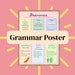 Grammar Poster- Digital Download: Classroom Decoration and Study Tool ...