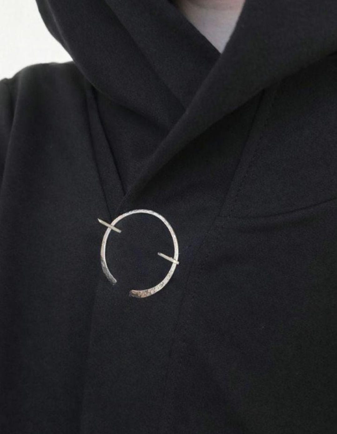 Steel Shawl Pin – Celtic Fibula Brooch – Hand Forged Stainless Steel ...