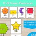 16 2D Shapes Flashcards 2 Part Cards - Montessori Learning Teaching ...