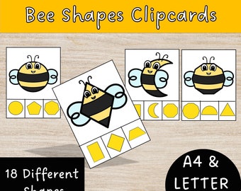 Owl 2D Shapes Clip Peg Cards - Montessori Learning Teaching Maths ...