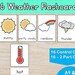 16 Weather Flashcards 2 Part Cards - Montessori Learning Teaching ...