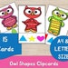 Owl 2D Shapes Clip Peg Cards - Montessori Learning Teaching Maths ...
