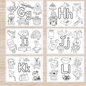 AZ Alphabet Coloring Colouring Sheets - Montessori Learning Teaching ...