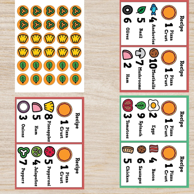 Make Build a Pizza Game Printable - Montessori Learning Teaching ...