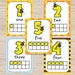 Bee Ten Frame Posters: Montessori Numbers 1-10 (PDF Download) - Etsy