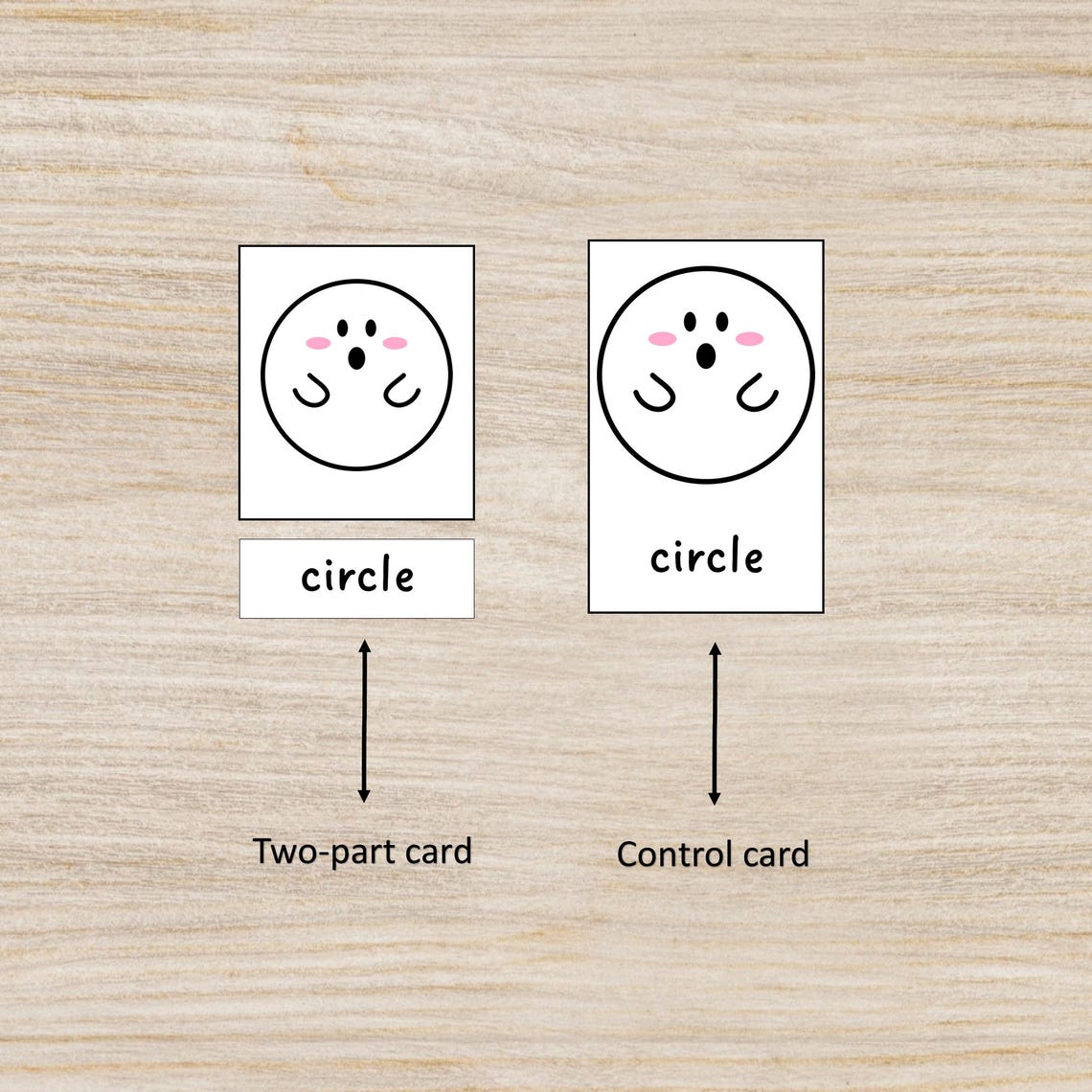 Ghost 2D Shapes Halloween Flashcards Vocabulary - Montessori Learning ...