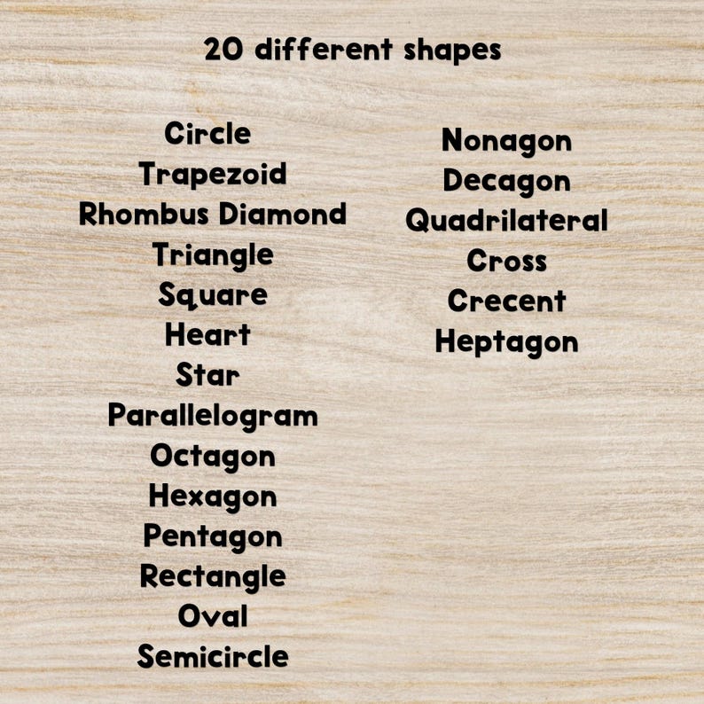2D Shapes Tracing Worksheet: Montessori Math Game (PDF Download) - Etsy