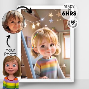 Personalized Riley Portrait Inside Out Custom Portrait Riley Birthday ...