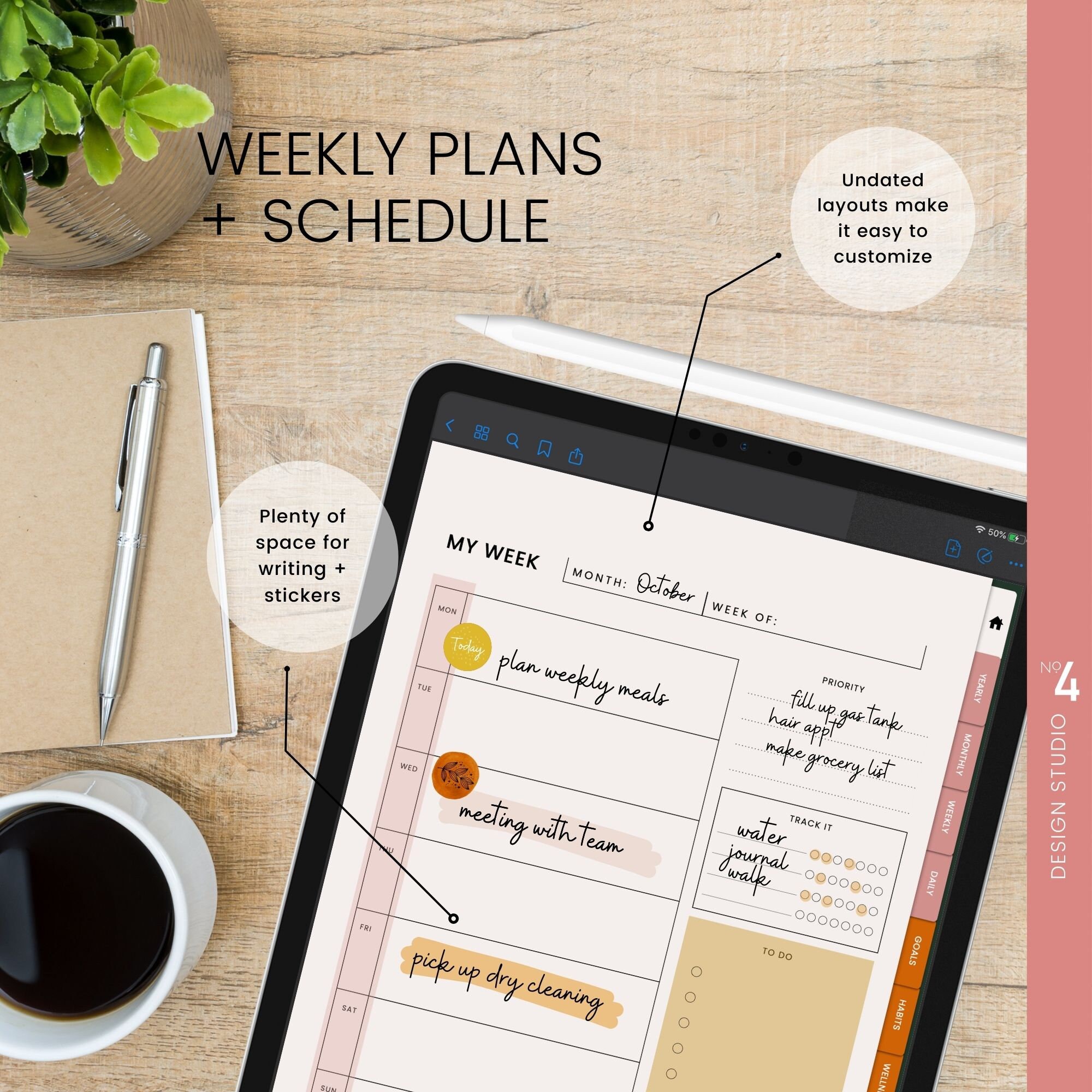 Boho Spark 2022 Digital Planner undated for Goodnotes5 - Etsy