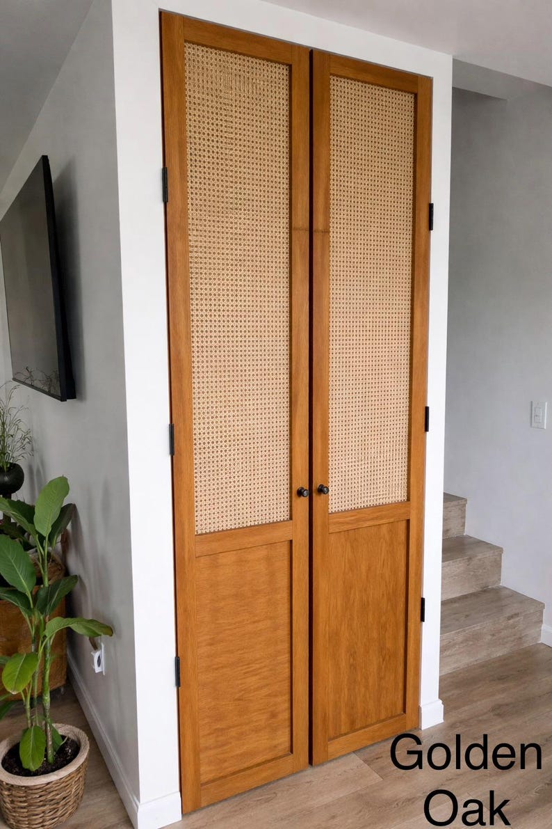 Custom Wood Ratan Doors - Etsy