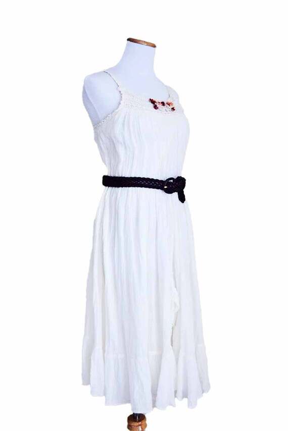 Rags by KRESSANDRA gauze boho dress | 1970s - Gem