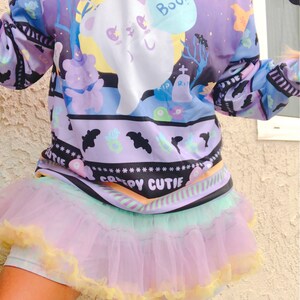 Candy Cemetery 2.0 Sweater, Pastel Goth Sweater, Spooky Sweater, Creepy ...