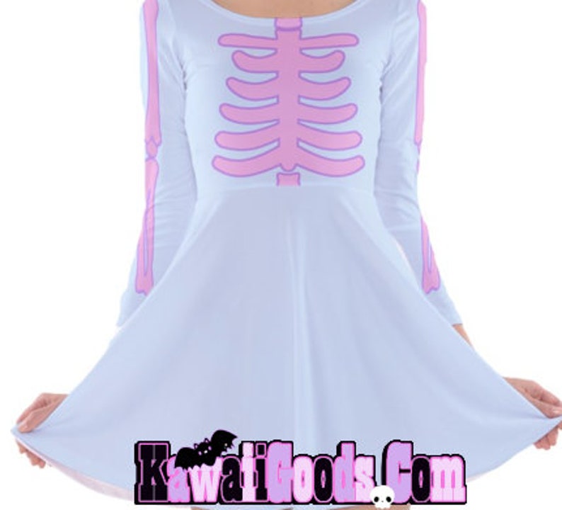 Skeleton Dress Bone Dress Pastel Goth Dress - Etsy