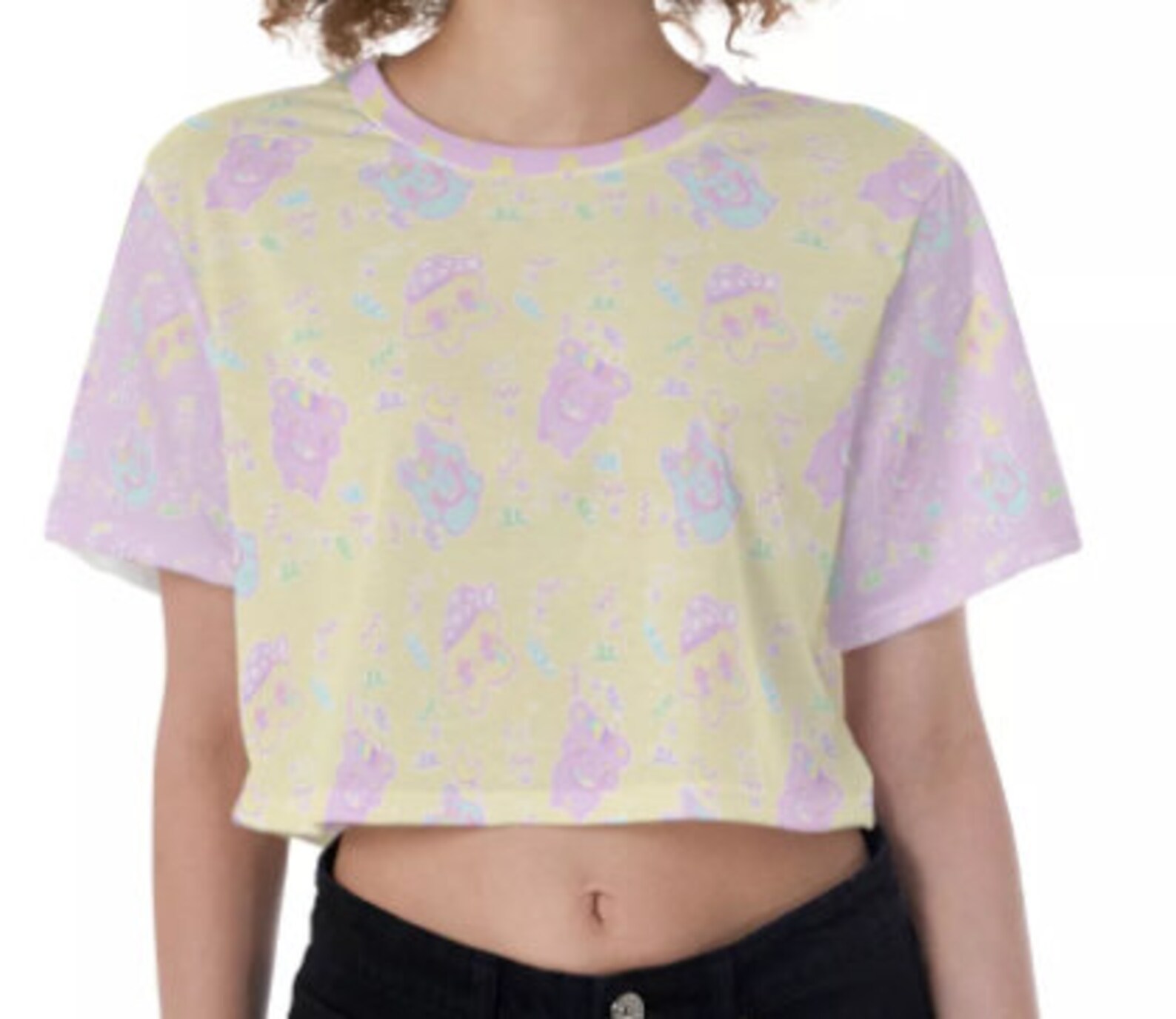 Dreamy Cuties Crop Top Pastel Crop Top Kawaii Crop Top - Etsy