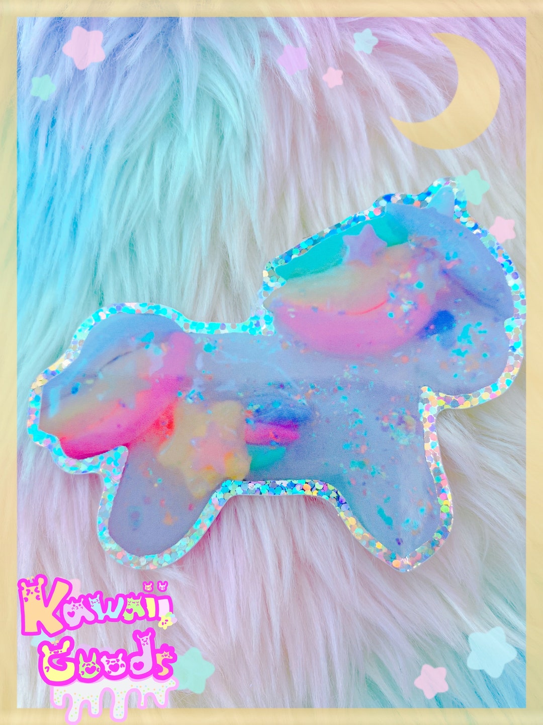 Sweetie Dreams Holographic Sticker, Glitter Sticker, Kawaii Stickers ...