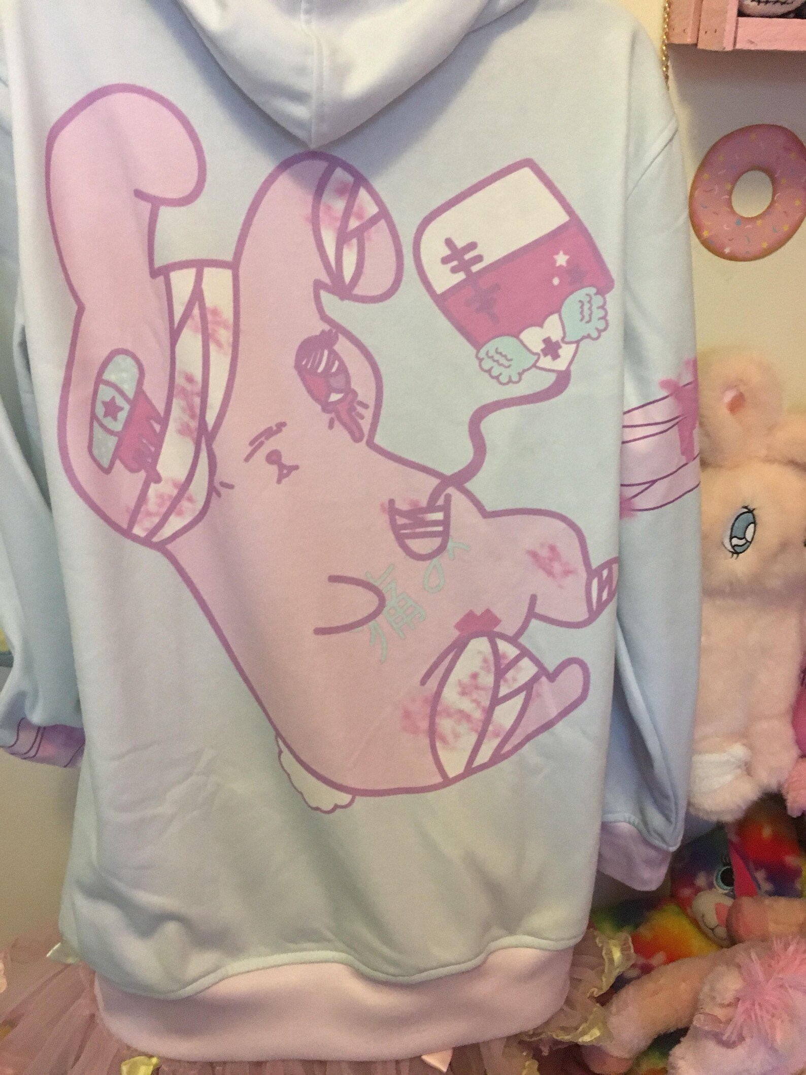 Painfully Hurt Bunny Bandage Sweater Yami Kawaii Hoodie - Etsy