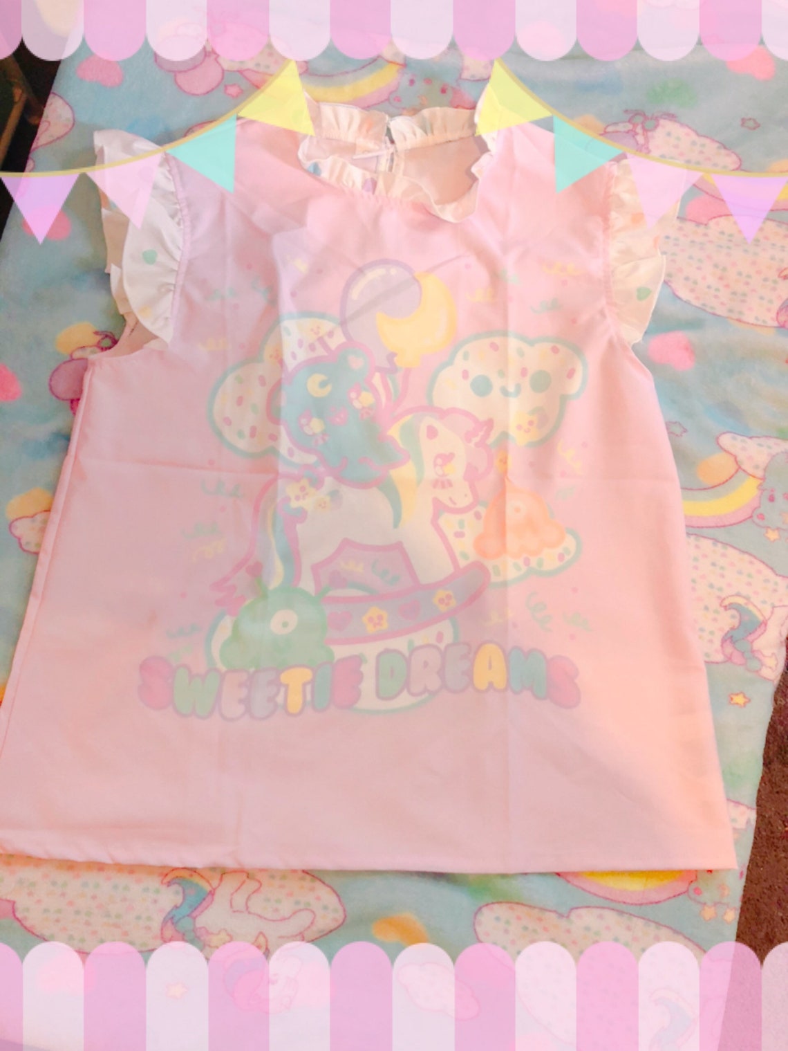 Trixie and Sweetie Dreams Ruffle Top Kawaii Top Cute Top - Etsy