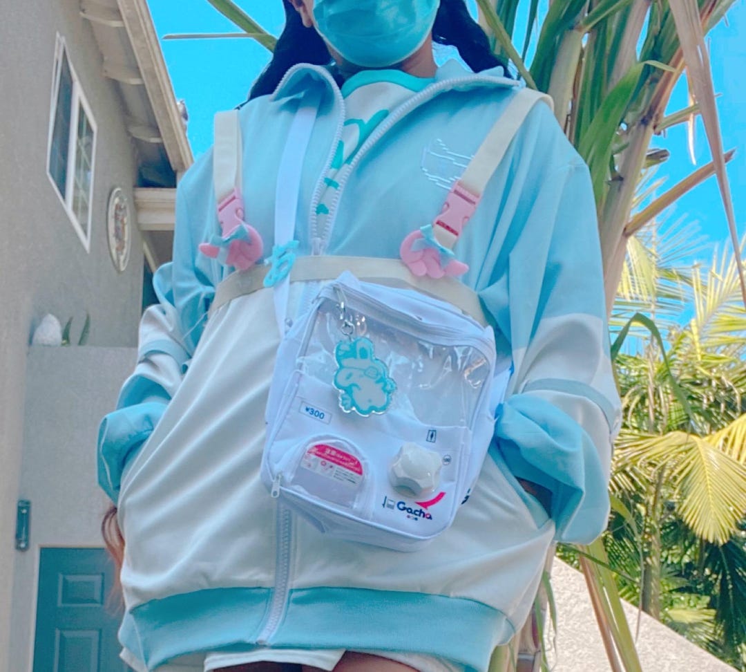 Tenshi Kaiwai Angel Harness (pink), Cute Harness Layering Top, Kawaii ...