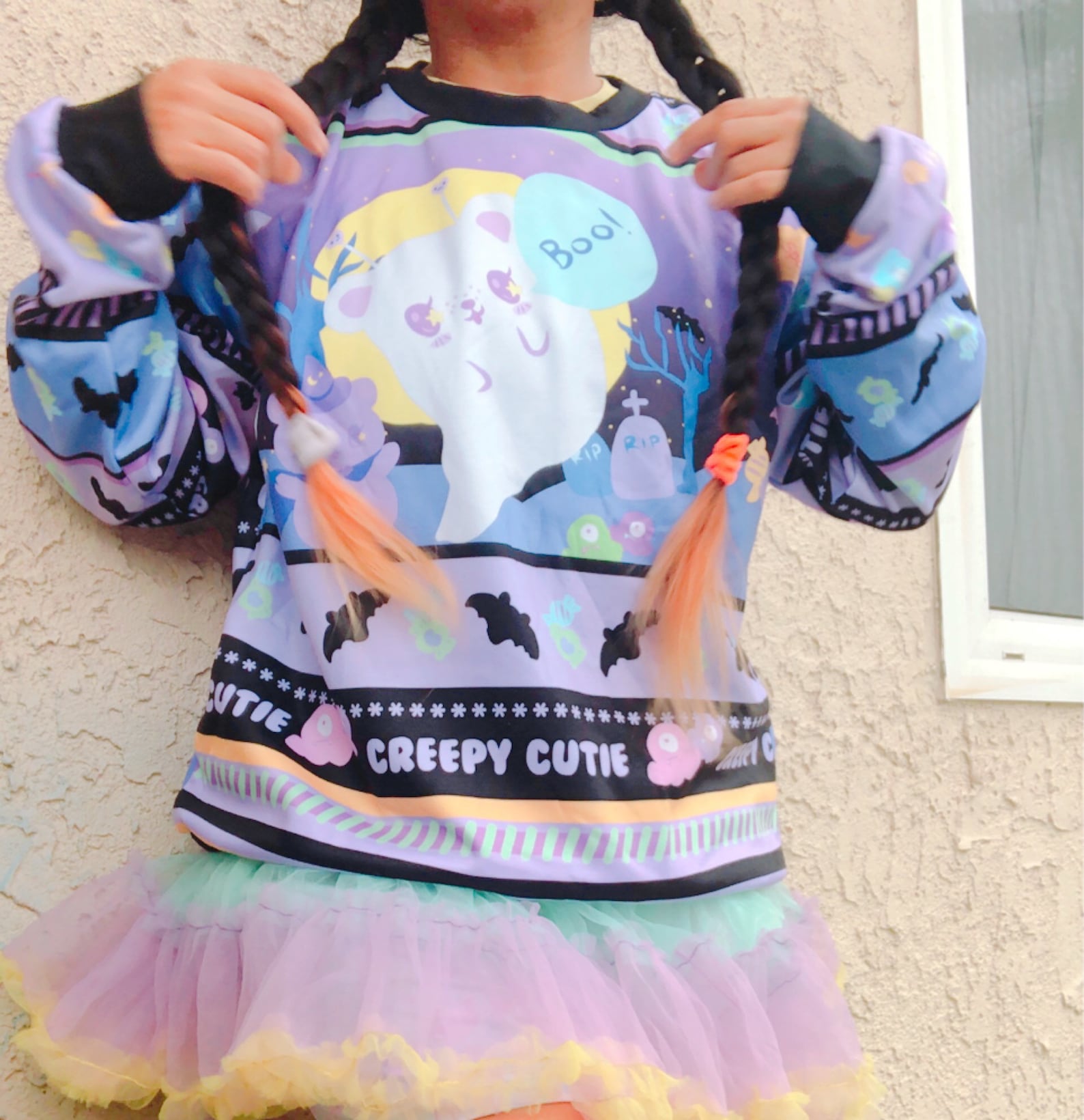 Candy Cemetery 2.0 Sweater Pastel Goth Sweater Spooky - Etsy
