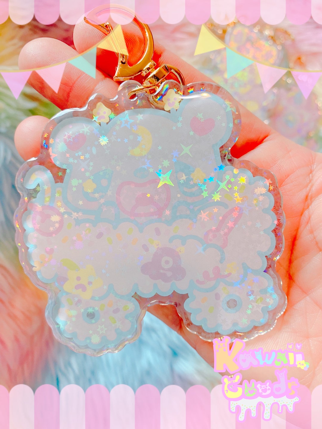 Baby Trixie Holographic Keychain, Kawaii Keychain, Cute Keychain ...