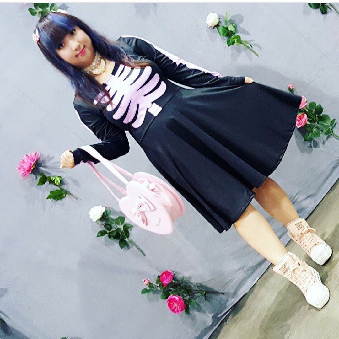 Skeleton Dress, Bone Dress, Pastel Goth Dress - Etsy