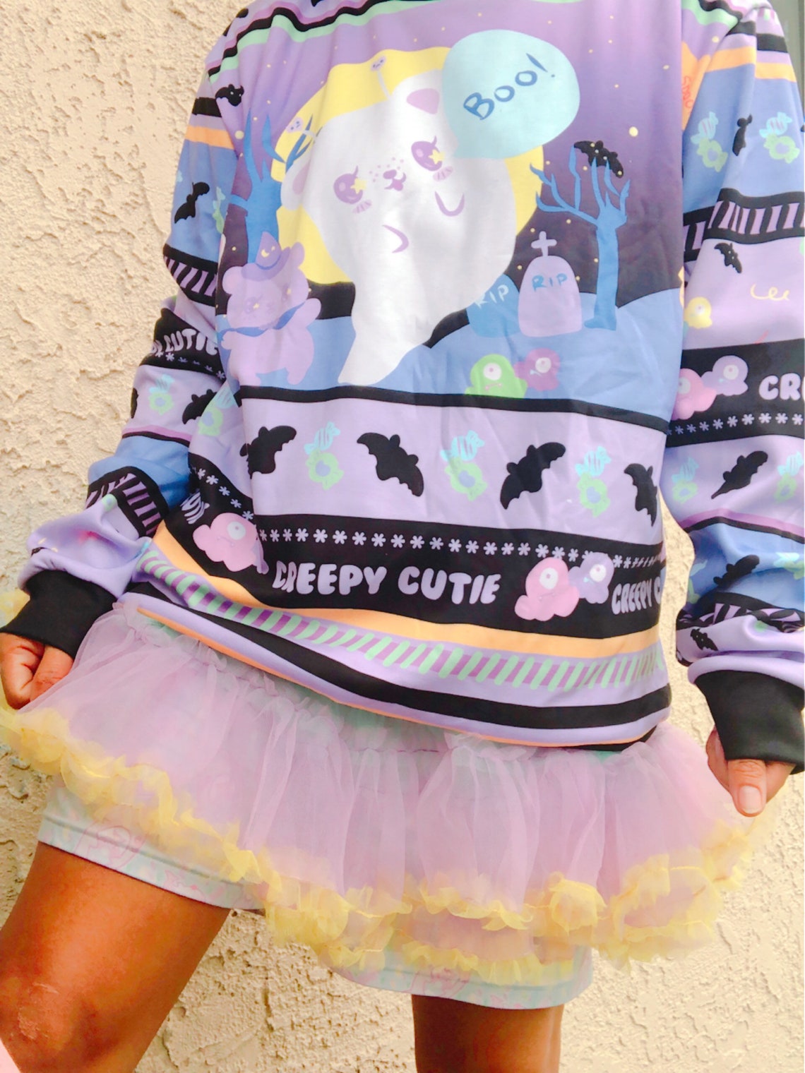 Candy Cemetery 2.0 Sweater Pastel Goth Sweater Spooky | Etsy