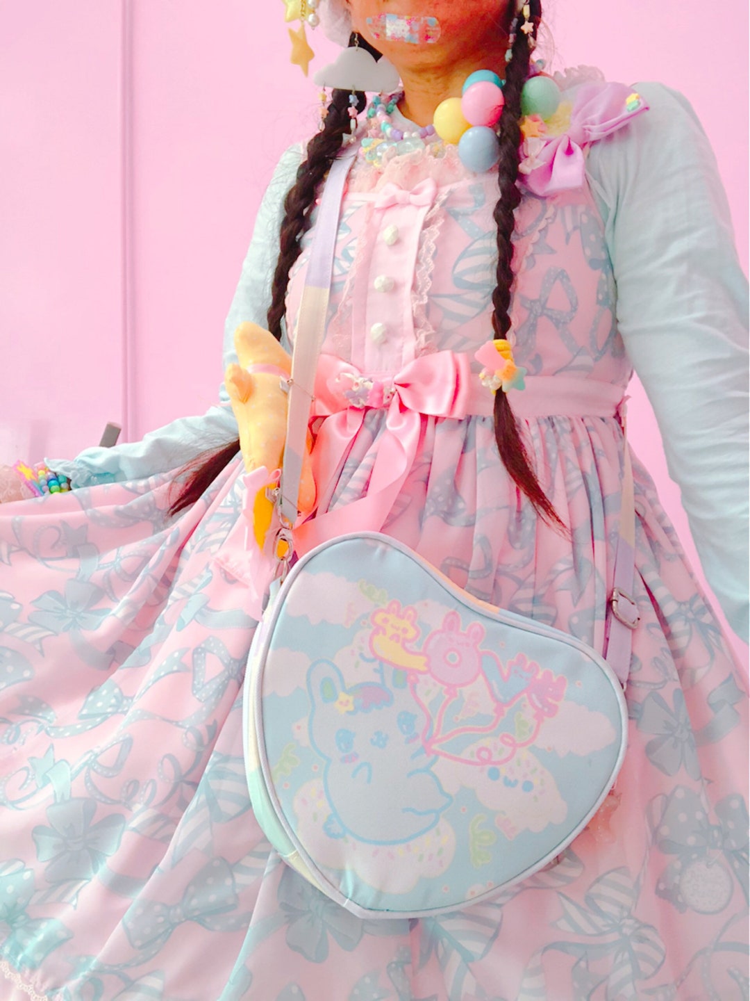 LOVE Balloon Cici Bunny Heart Bag made to Order - Etsy