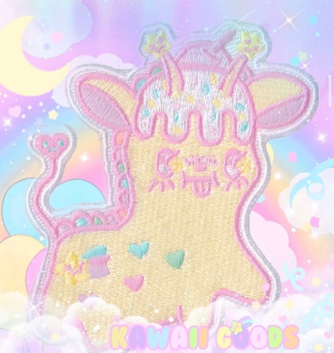 Dreamy Giraffe Fifi Patch, Bear Patches, Kawaii Patches, Cute Patch ...