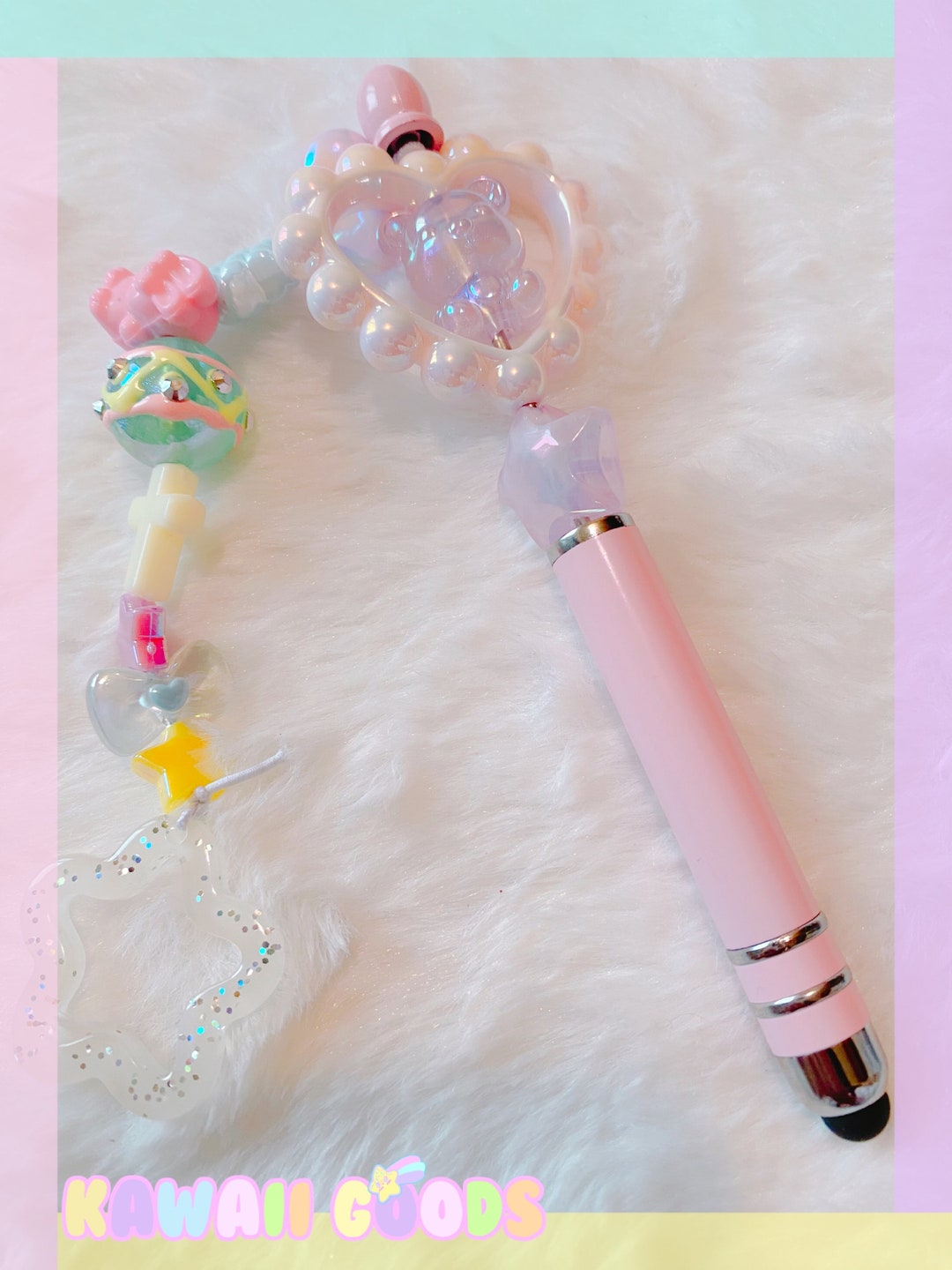 Custom Stylus Beaded Pens, Beaded Pens, Kawaii Pens, Stylus Beaded Pens ...