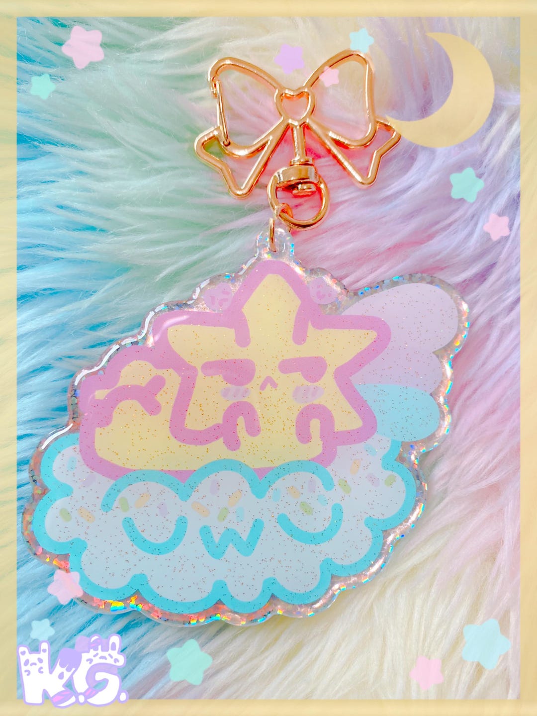 Twinkle Butty Holographic Keychain, Kawaii Keychain, Cute Keychain ...