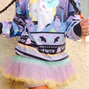 Candy Cemetery 2.0 Sweater, Pastel Goth Sweater, Spooky Sweater, Creepy ...