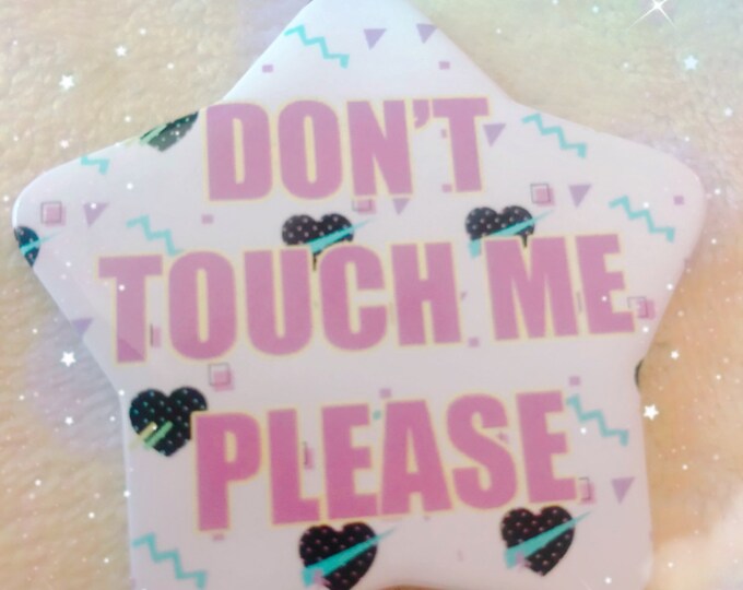 Don’t Touch Me Please! Star Button, Kawaii Buttons, Cute Buttons ...