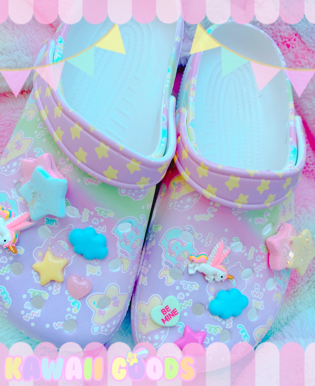 Dreamy Cuties Pastel Crocs women Kawaii Crocs, Fairykei Crocs, Pastel ...