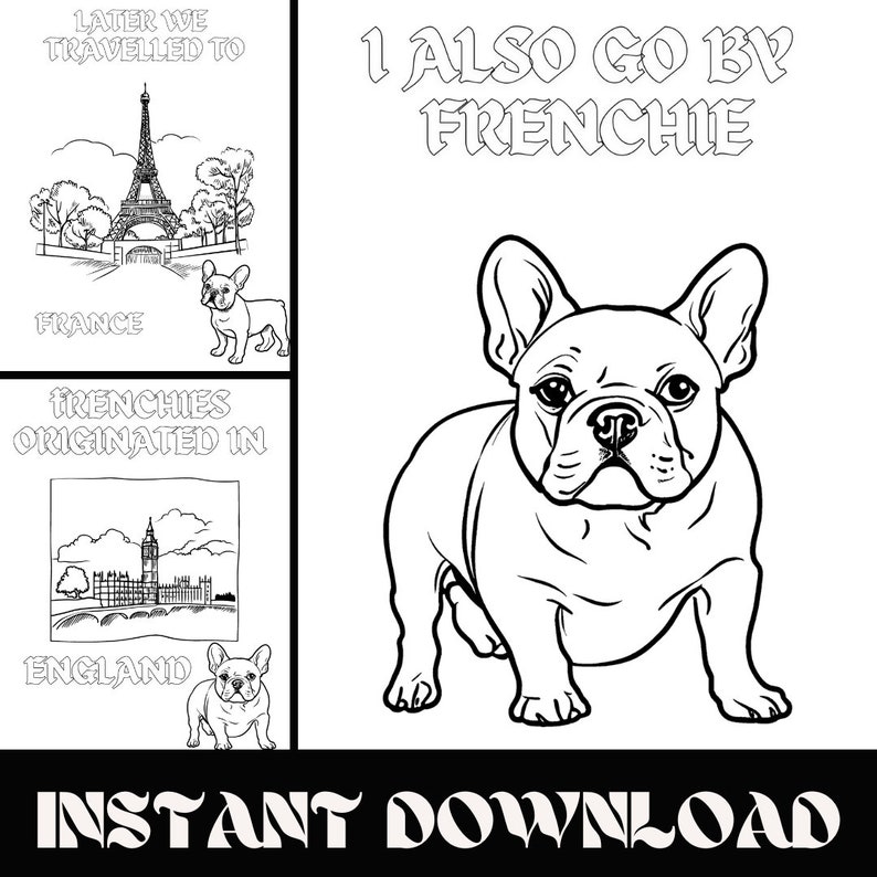 Printable Frenchie Coloring Book Printable Coloring Pages Coloring ...