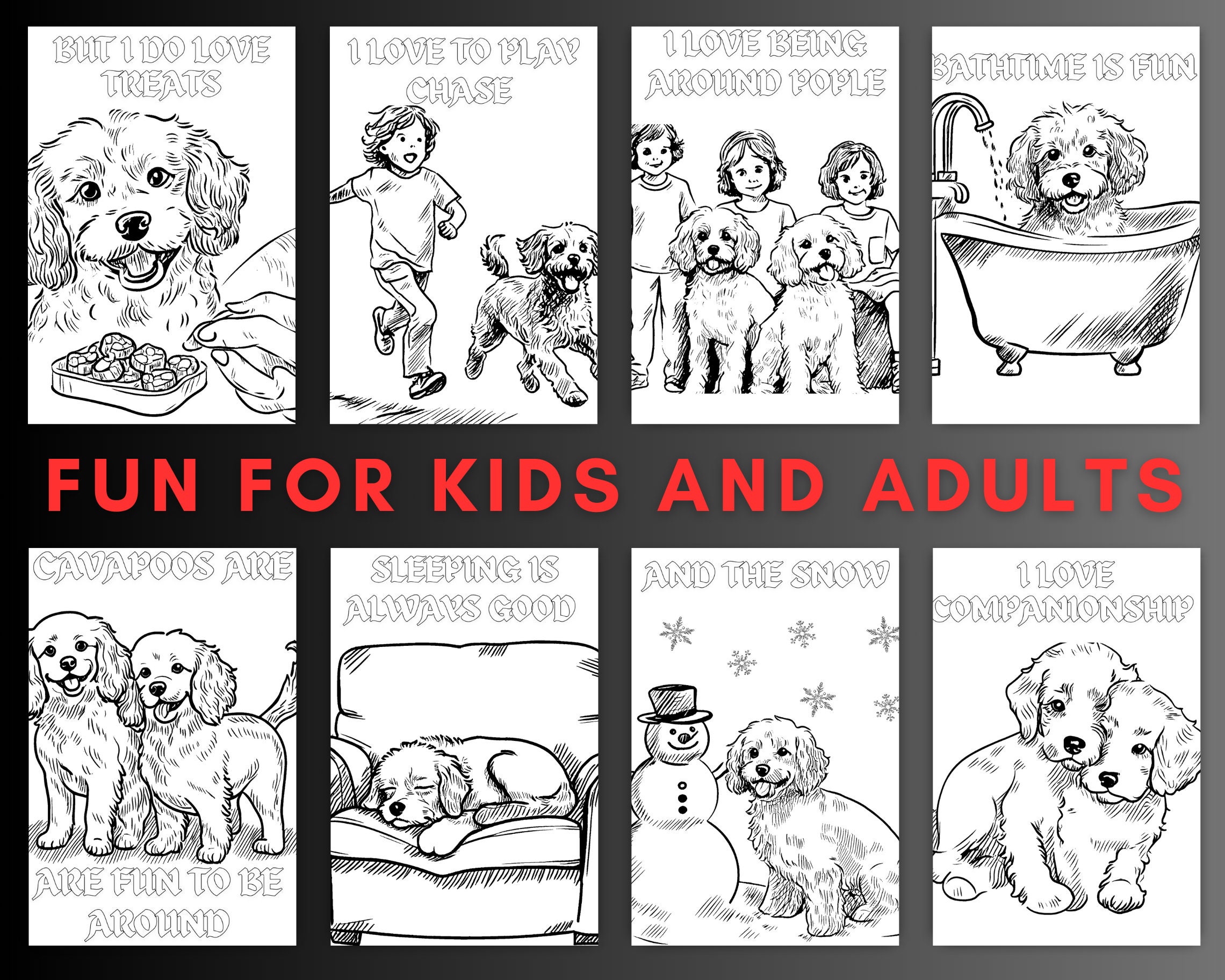 Printable Cavapoo Coloring Book; Printable Cavapoo Coloring Pages ...