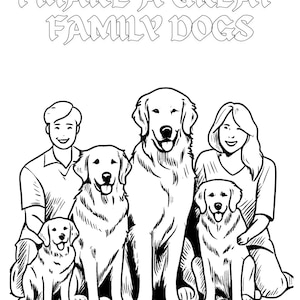 Printable Golden Retriever Coloring Book; Printable Coloring Pages ...