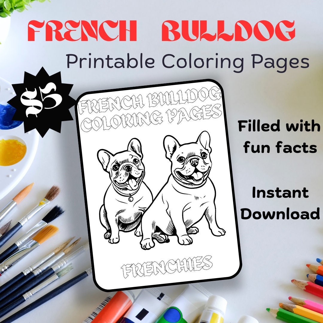 Printable Frenchie Coloring Book Printable Coloring Pages Coloring ...