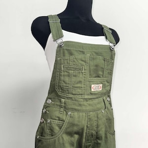 Womens Retro-inspired Twill Cotton Dungaree Utility Artist Gardener ...
