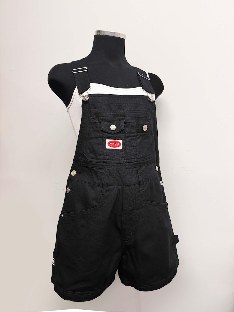 PLUS SIZE Revolt 90s Overalls Dungaree Shortalls, Durable Multi-pocket ...
