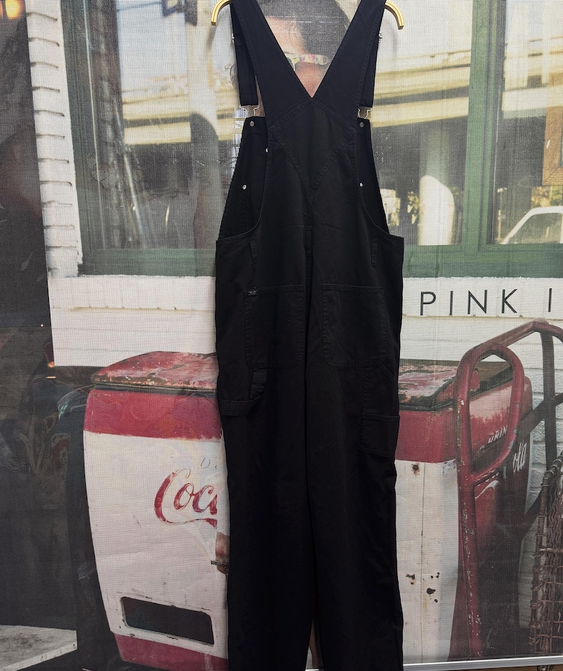 Plus Size Revolt Vintage 90s Style Cotton Overalls - Black Olive Khaki ...