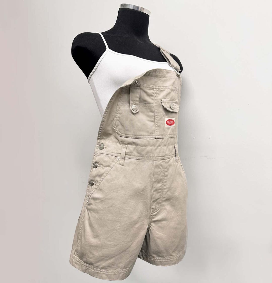 Revolt 90s Deadstock Cotton Overalls Dungaree Shortalls - Multi Pocket ...